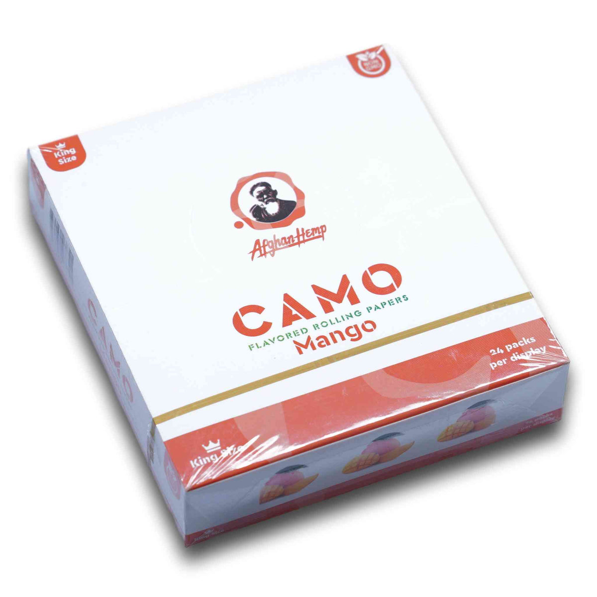 Afghan Hemp Camo Rolling Papers Mango | Cheef Kit