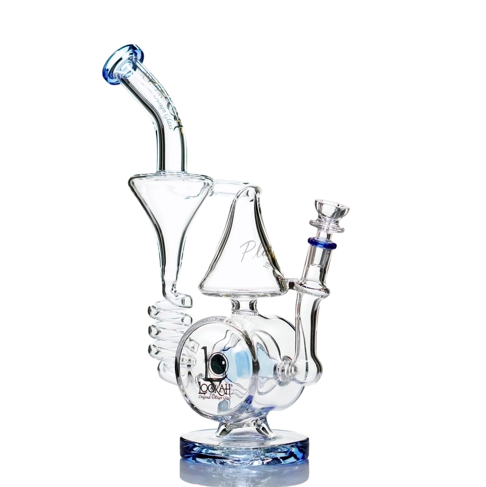 Lookah Barrel Perc Tuba Recycler Dab Rig