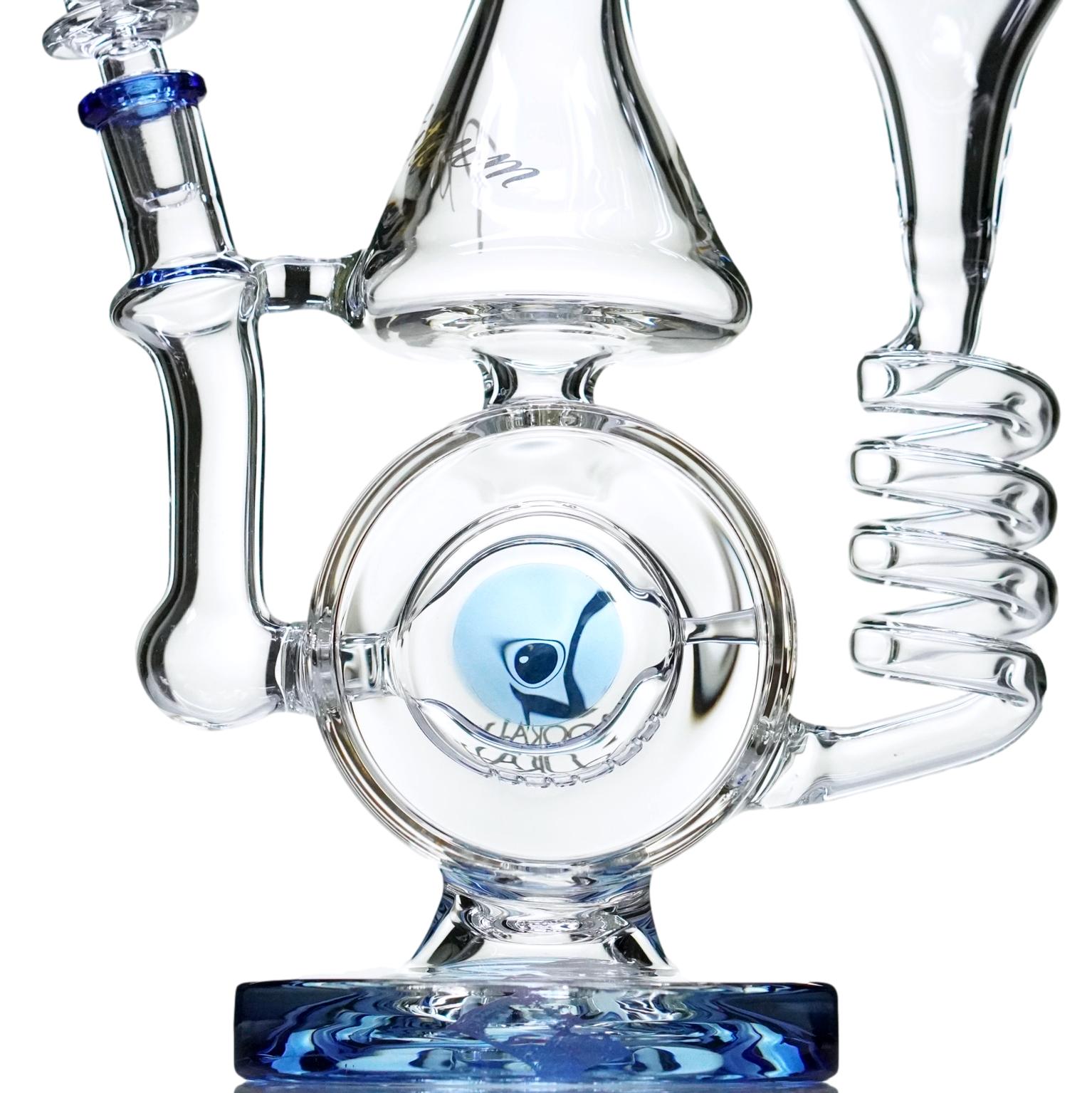 Lookah Barrel Perc Tuba Recycler Dab Rig