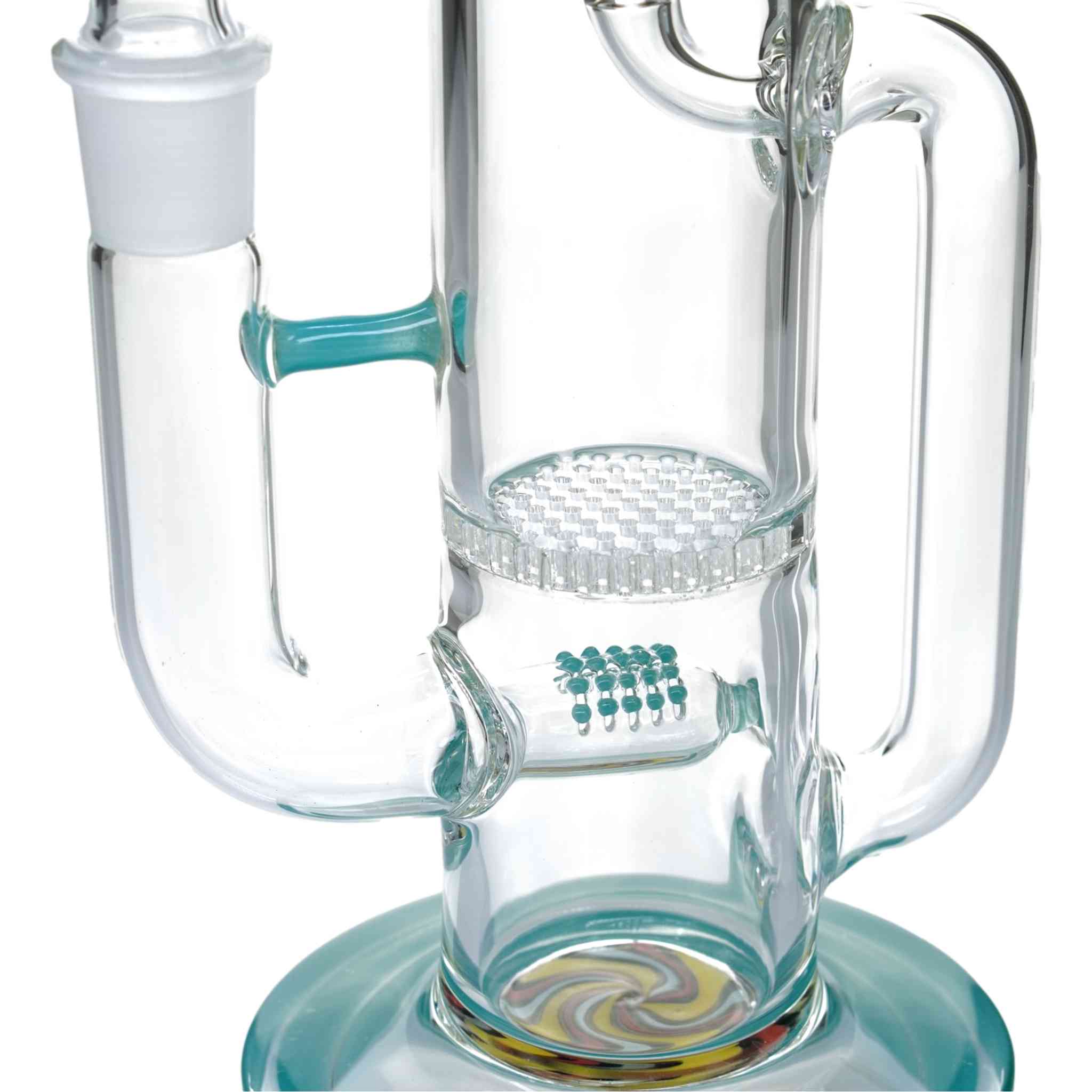 Triple Perc Straight Tower Bong Esigo Glass | Cheefkit