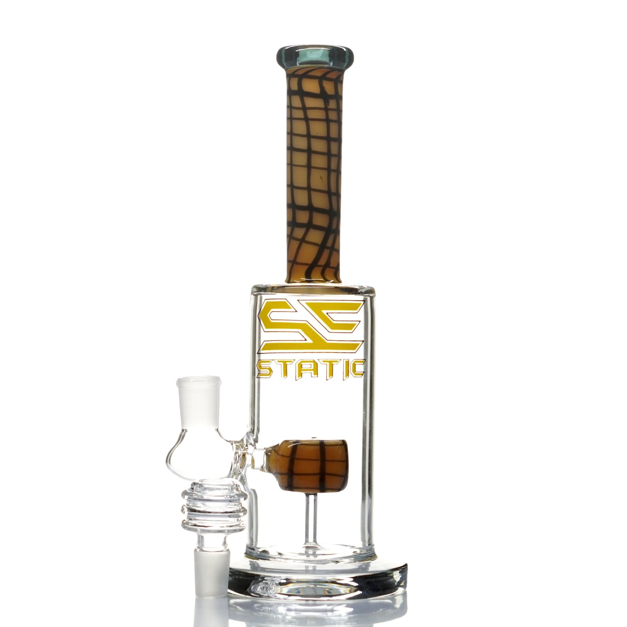 Static Glass Cube Perc Dab Rig | Cheefkit