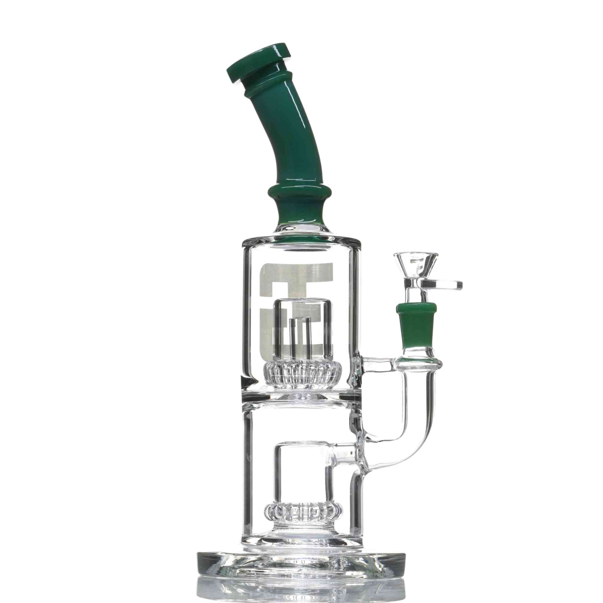 Dual Perc UFO Bong Esigo Glass | Cheefkit