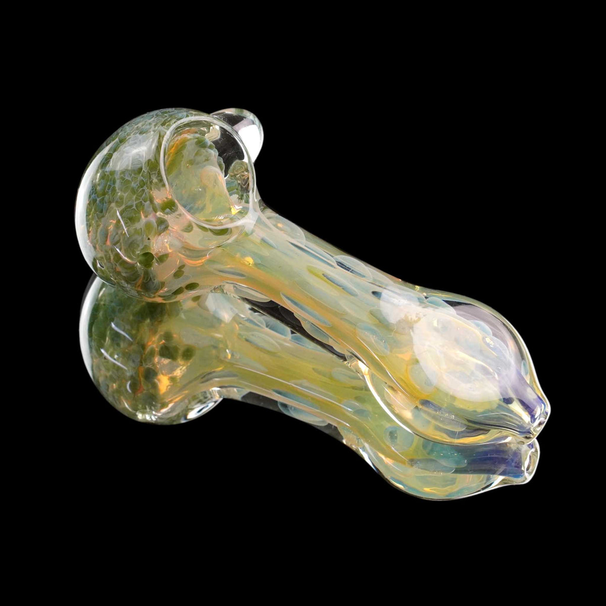 Spotted Fume Glass Spoon Pipe | Cheefkit