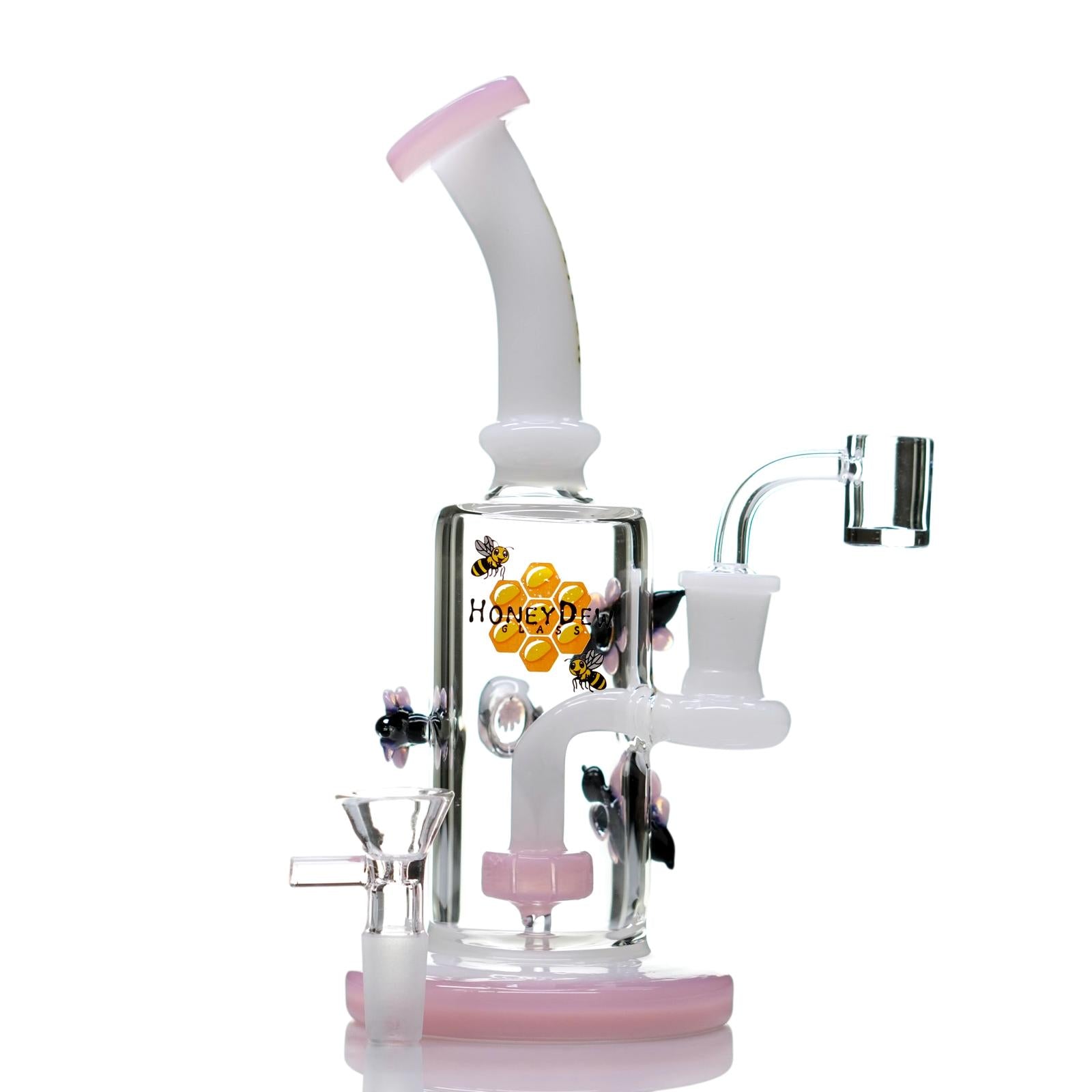 HoneyDew Tattoo Glass Bee Dab Rig