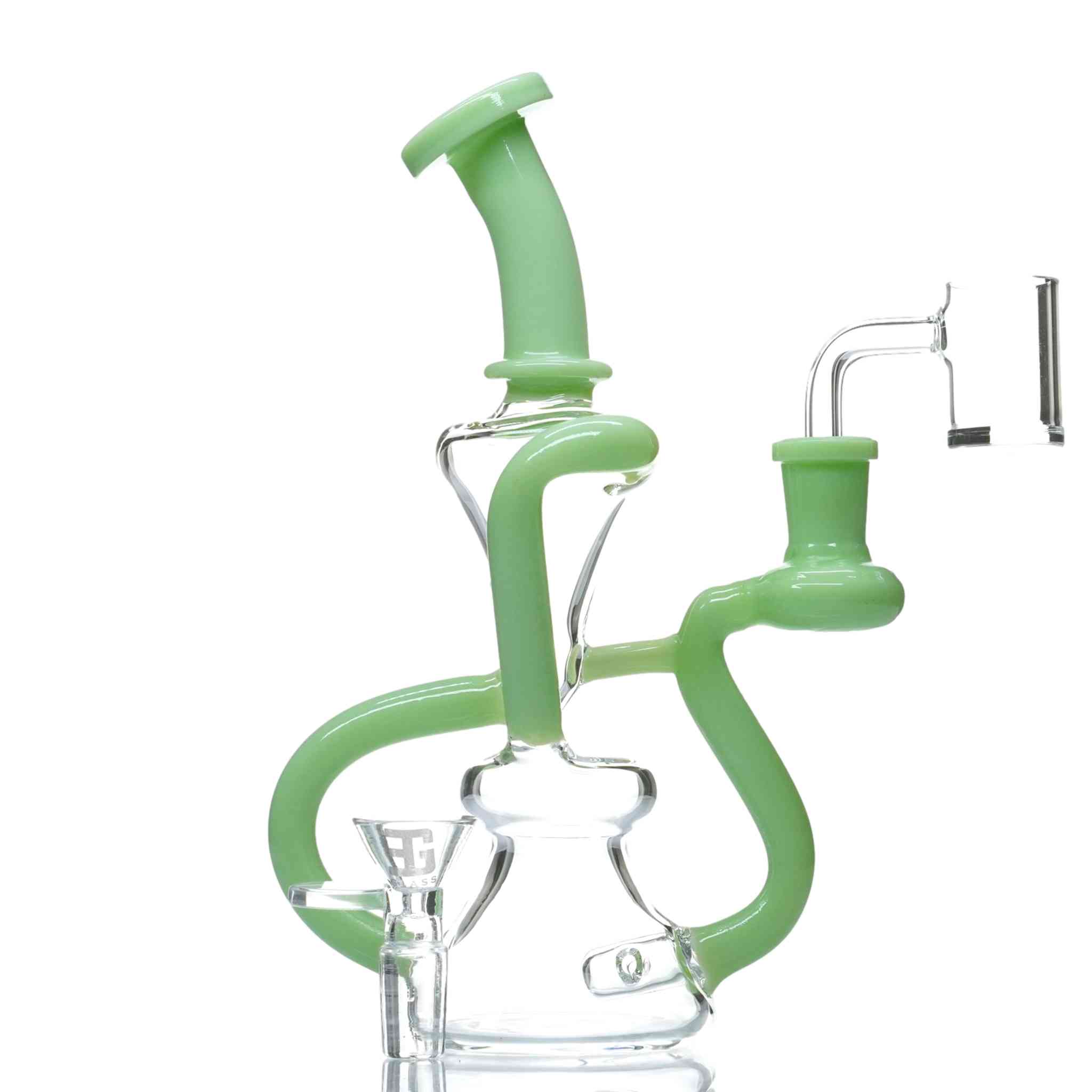 Hour Glass Recycler Rig Esigo Glass | Cheefkit