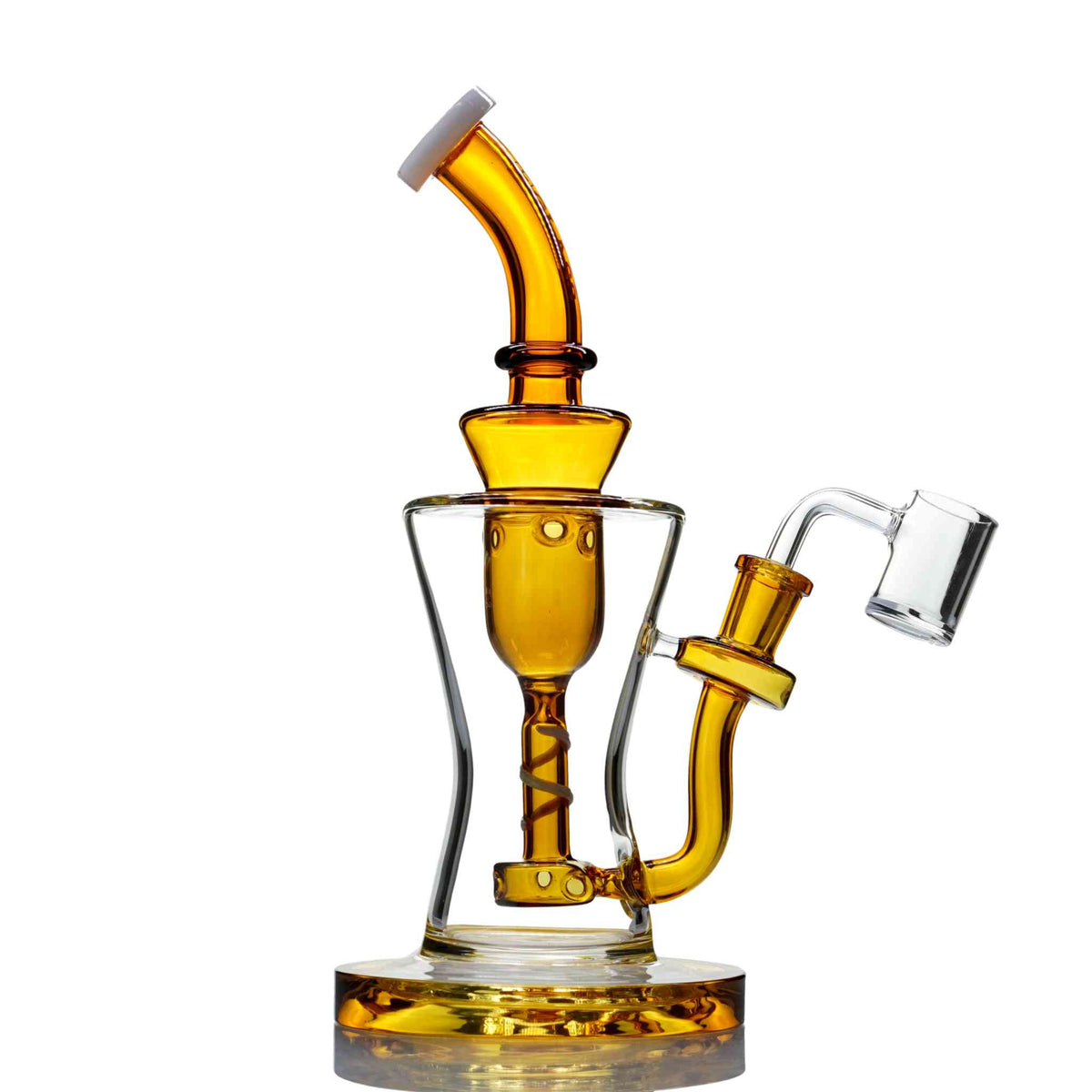 Inline Hour Glass Dab Rig Esigo Glass | Cheefkit