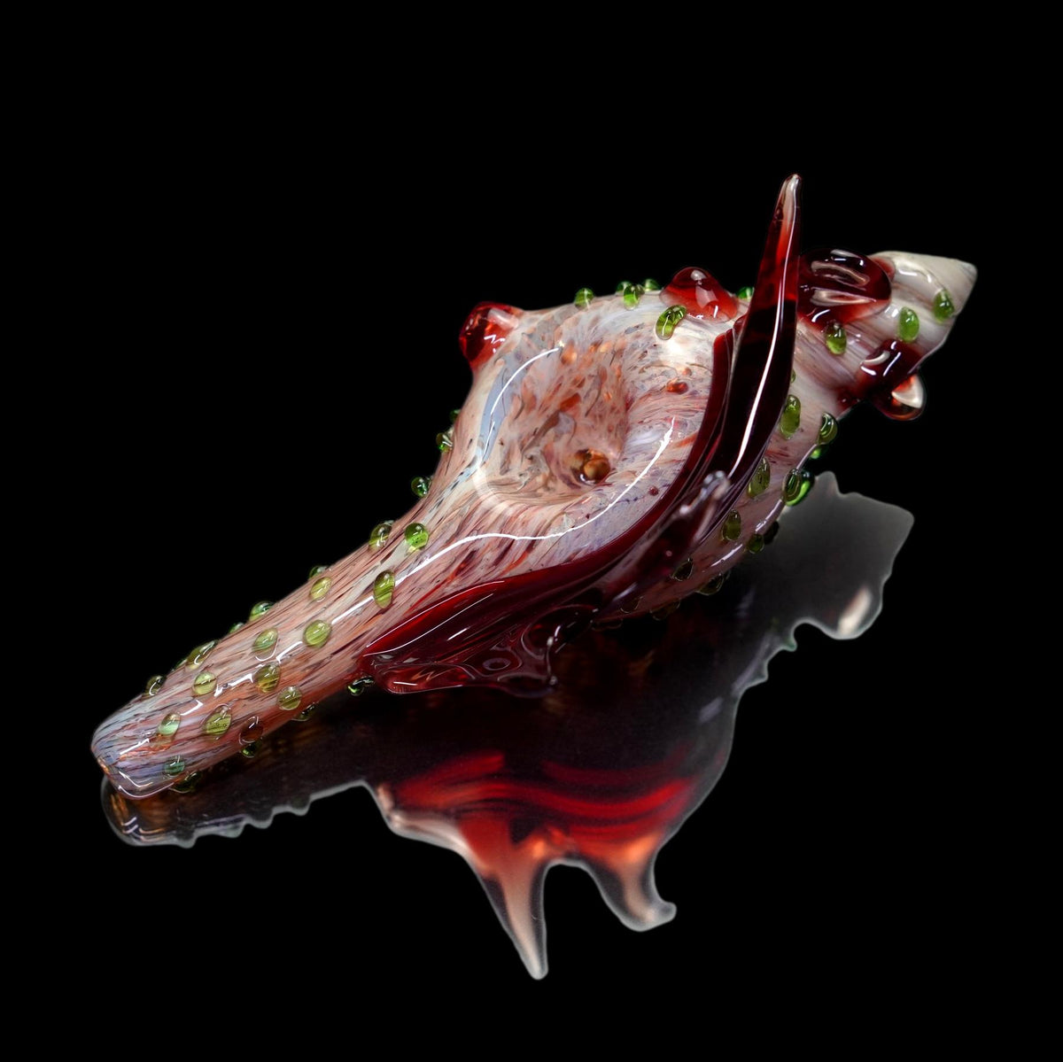 Spiked Sea Shell Hand Pipe