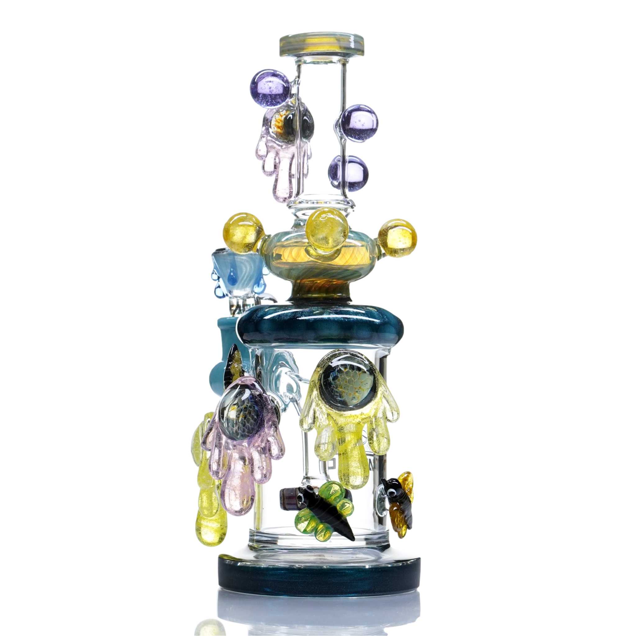 Tattoo Glass Bee Hive Dab Rig | Cheefkit