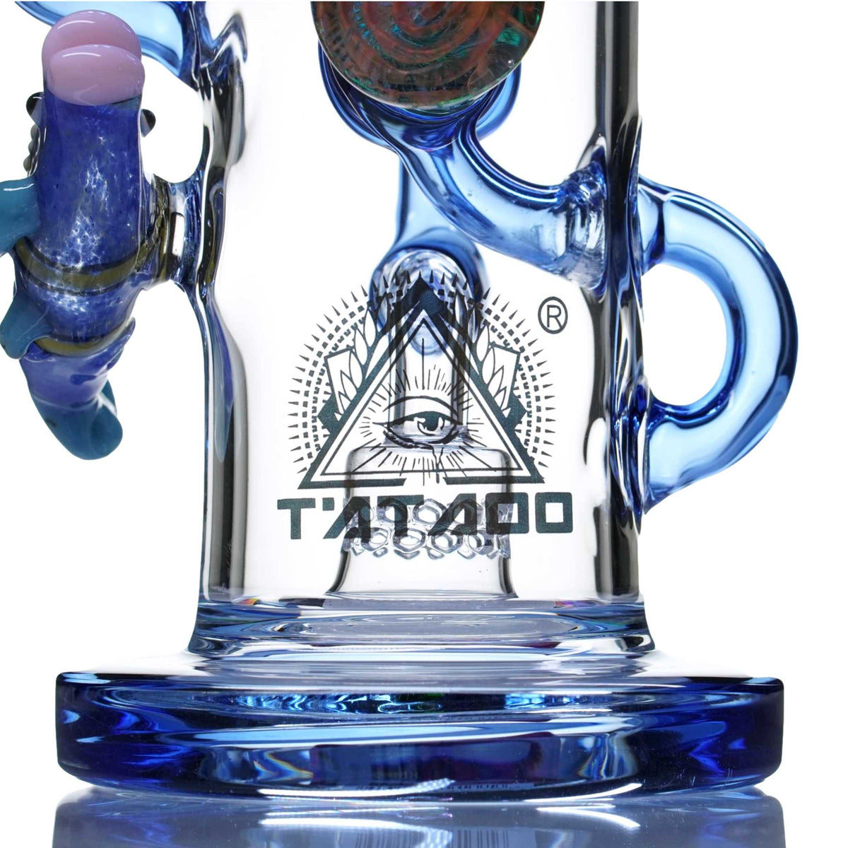 Tattoo Glass Poseidon Recycler Dab Rig | Cheefkit